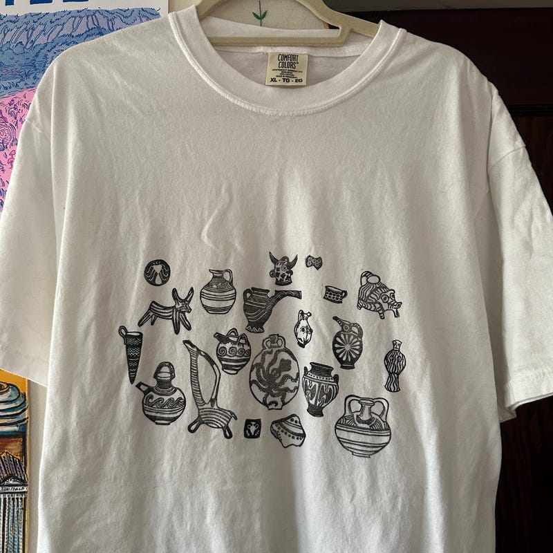 Linocut T Shirt - Etsy