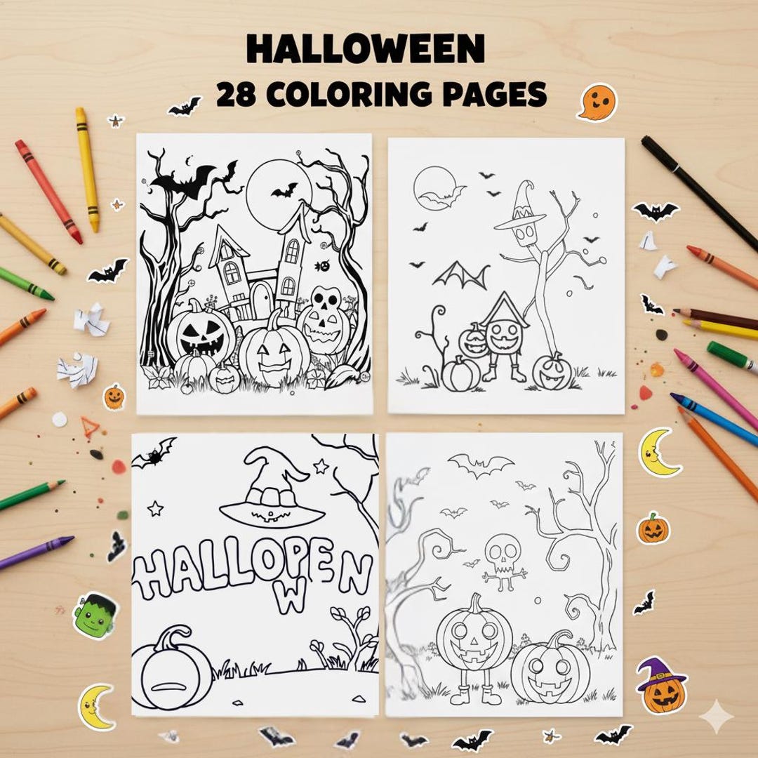 Halloween Coloring Pages for Kids | Fun Printable Activity Sheets ...