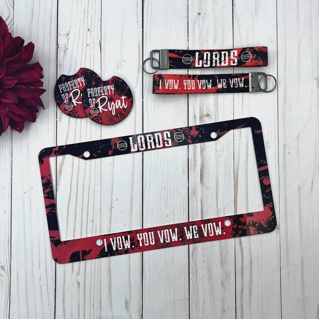 Officially Licensed LORDS License Plate Cover, Double Sided Wristlet ...
