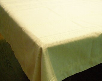 Pale Yellow Tablecloth - Etsy