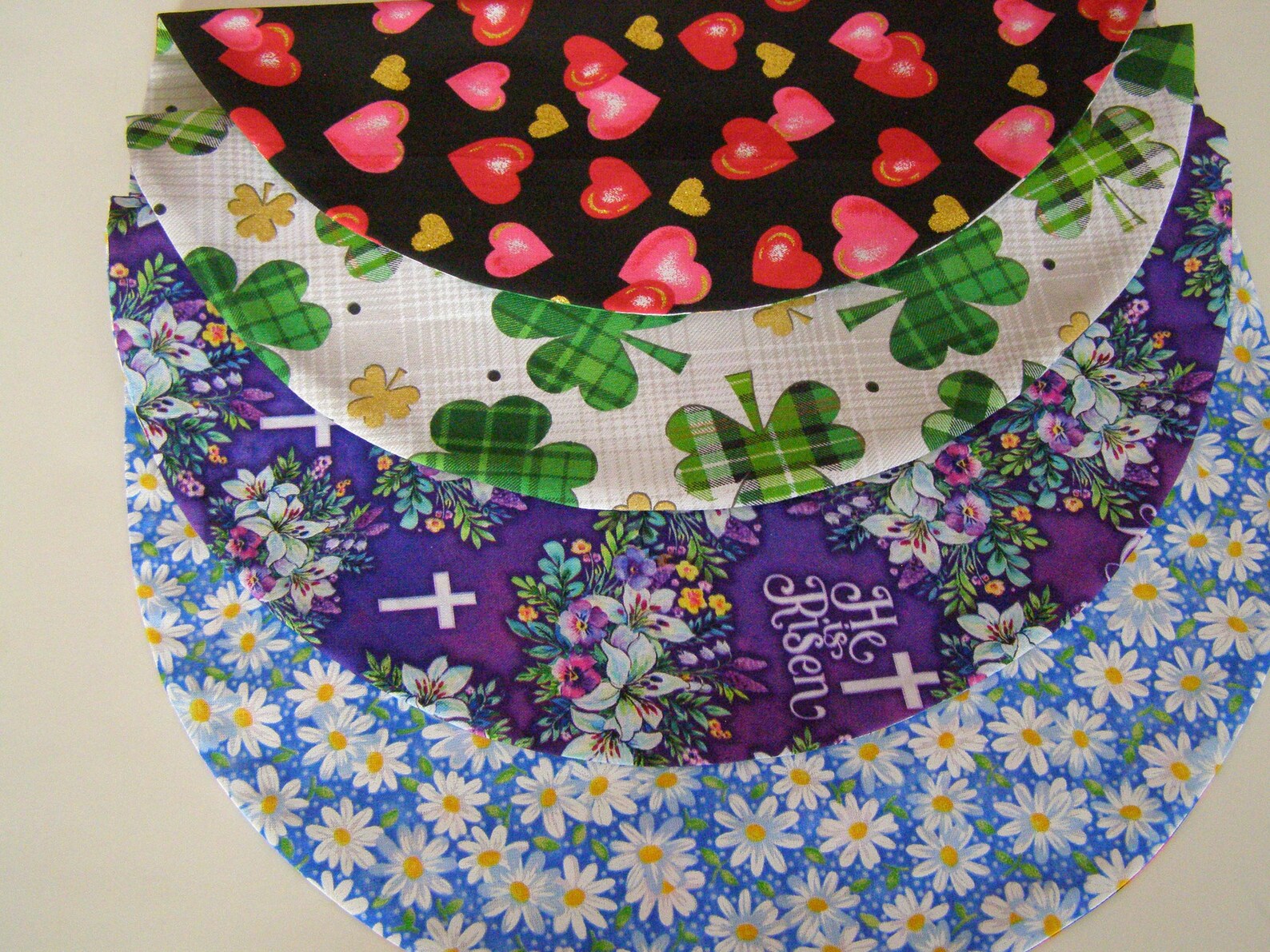 Placemat 4 Sided Feb-may Spring Season Designs - Etsy