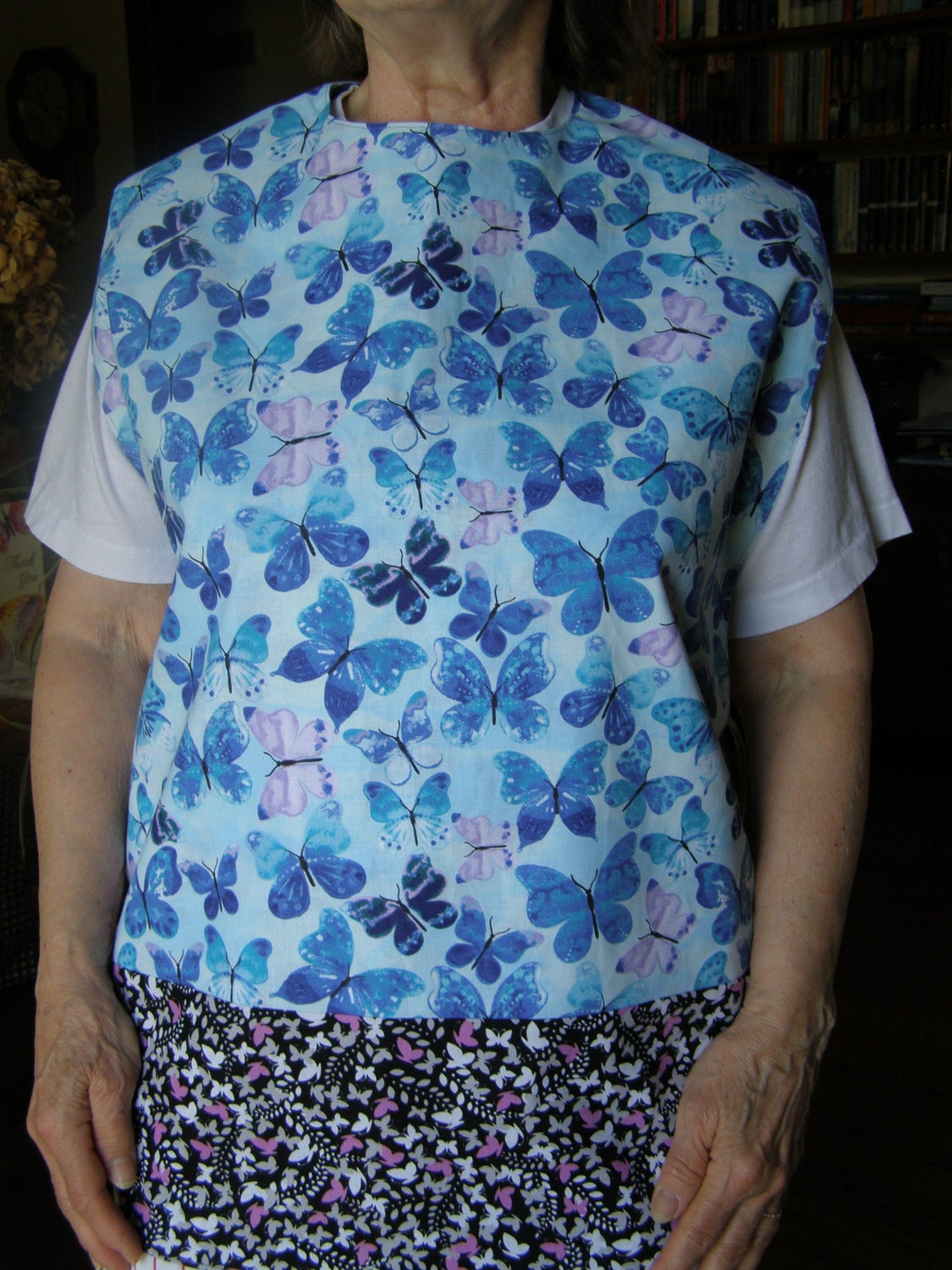 Adult Bib Blue Butterflies Special Needs Shirt Protector - Etsy
