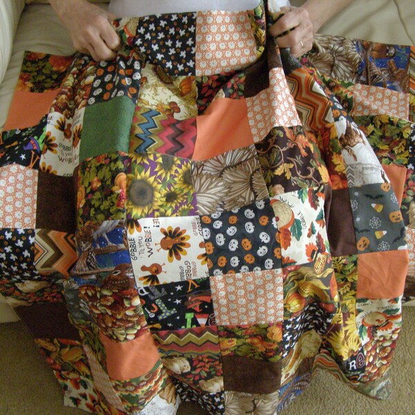 Fall Patchwork Quilt - Etsy