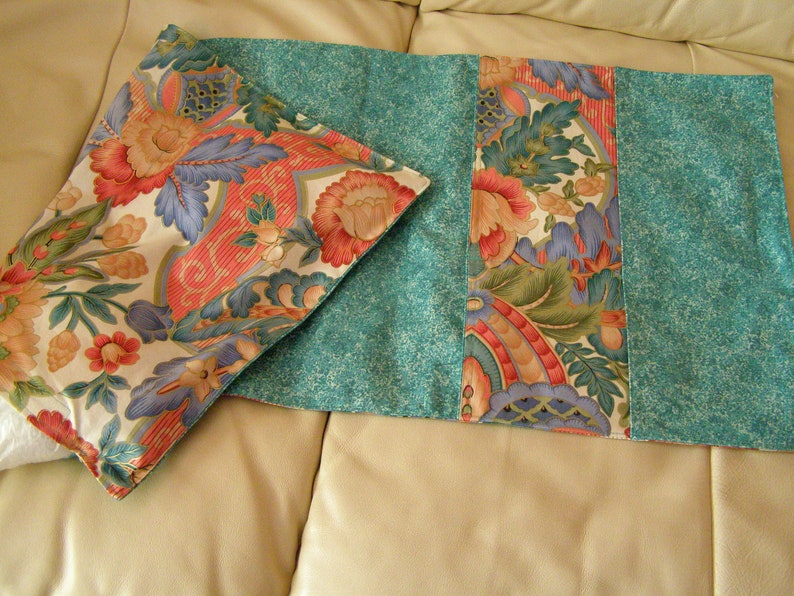 Remote Control Caddy Teal Floral 4 Pocket | Etsy