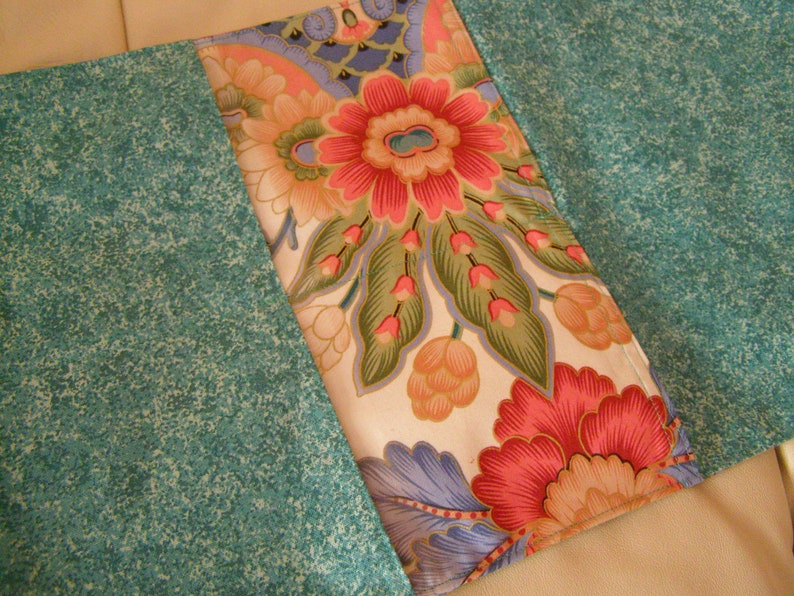 Remote Control Caddy Teal Floral 4 Pocket | Etsy