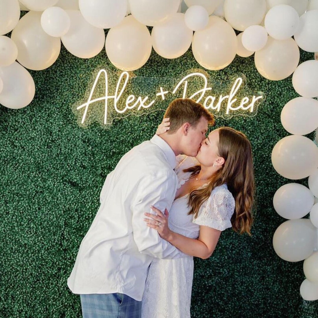 Custom Neon Sign Wedding Personalized Neon Name Sign, Neon Sign Custom ...