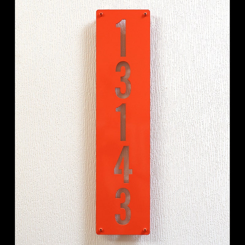 Vertical Address Plaque - Etsy