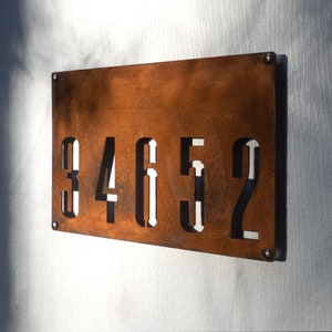 Rustic Modern Address Sign: Urban Industria Mini Custom House - Etsy