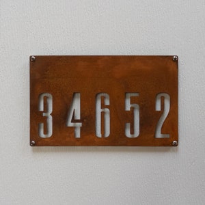 Rustic Modern Address Sign: Urban Industria Mini Custom House - Etsy