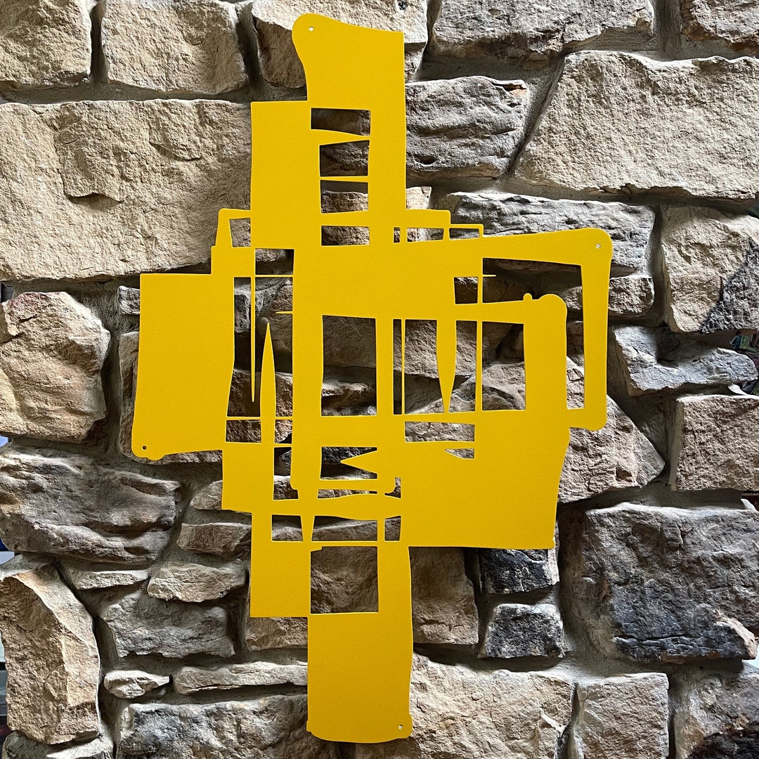 Contemporary Wall Art: Untitled No. 602 Mini in Yellow Texture Powder ...