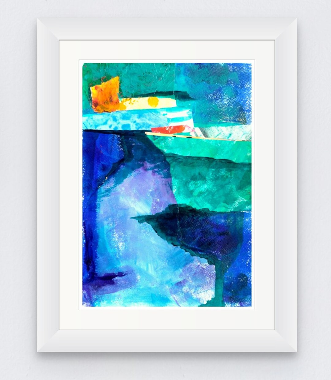 Art Print | Tectonic Plates Shifting the Ice Mixed-media Acrylic Art ...