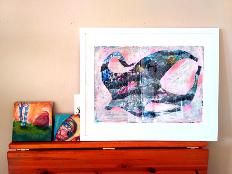 Original Painting 'worm' Original Mixed-media Painting Intuitive ...
