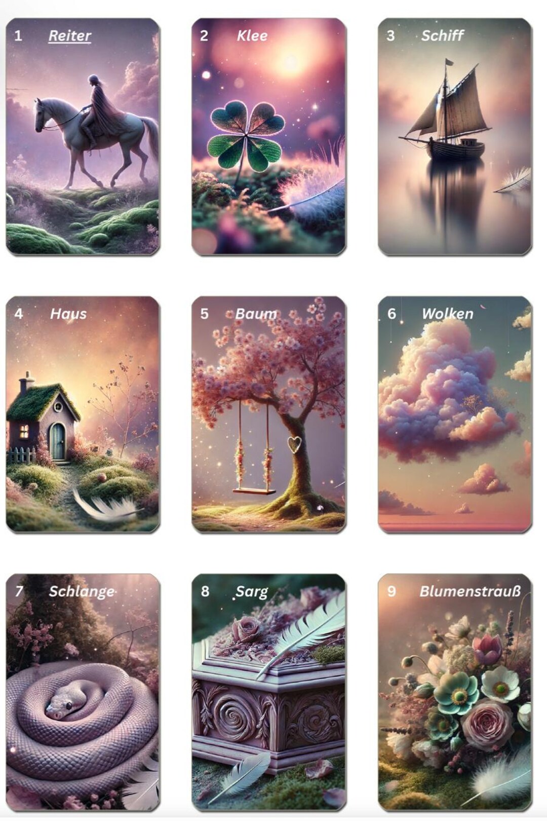 Gentle Signs 2.0 Lenormand Oracle Cards - Etsy