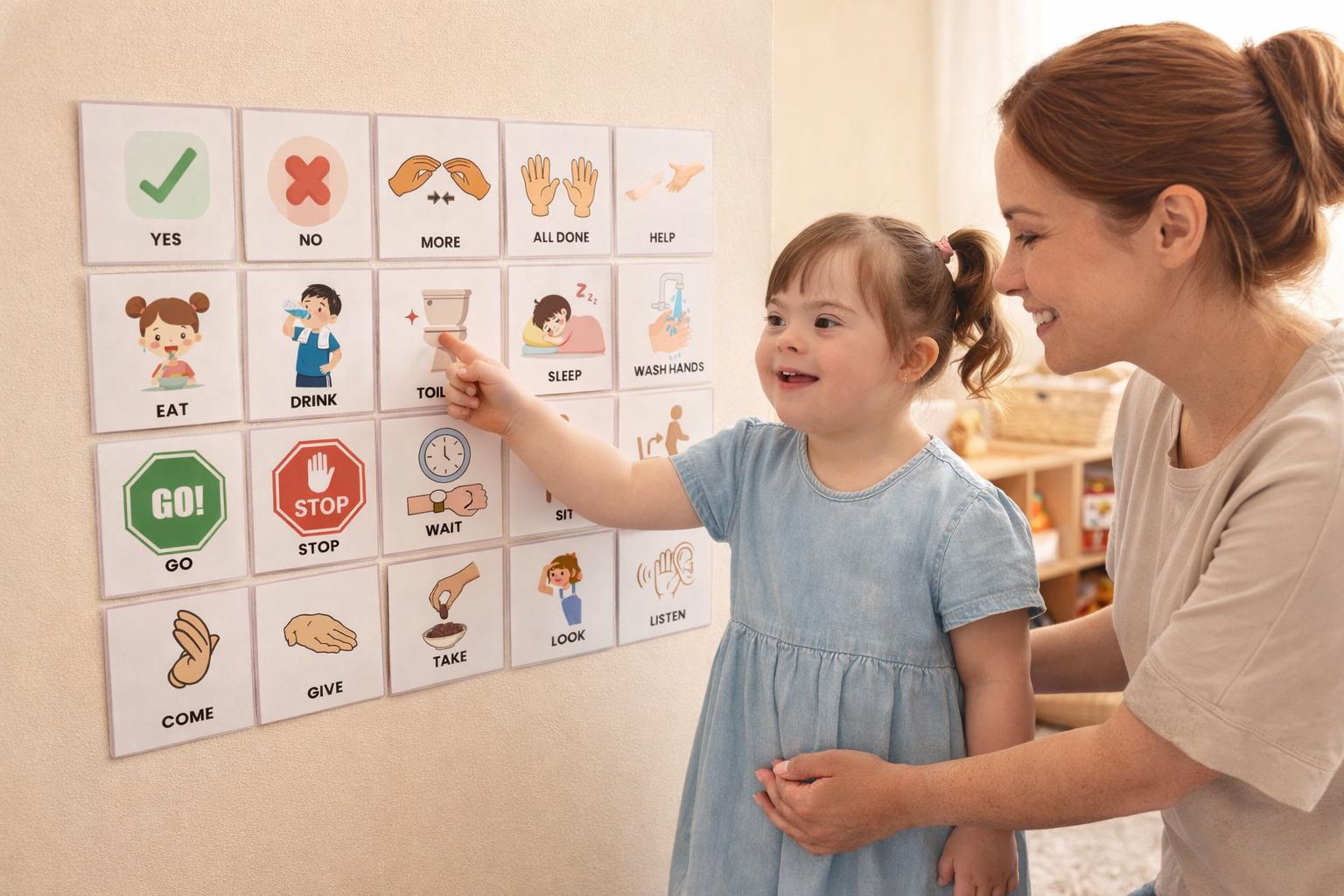 AAC Communication Board for Kids | Speech Delay Visual Card | Autism ...