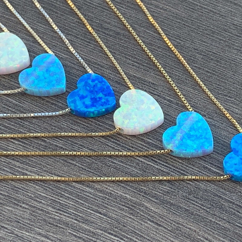 Opal Heart - Etsy