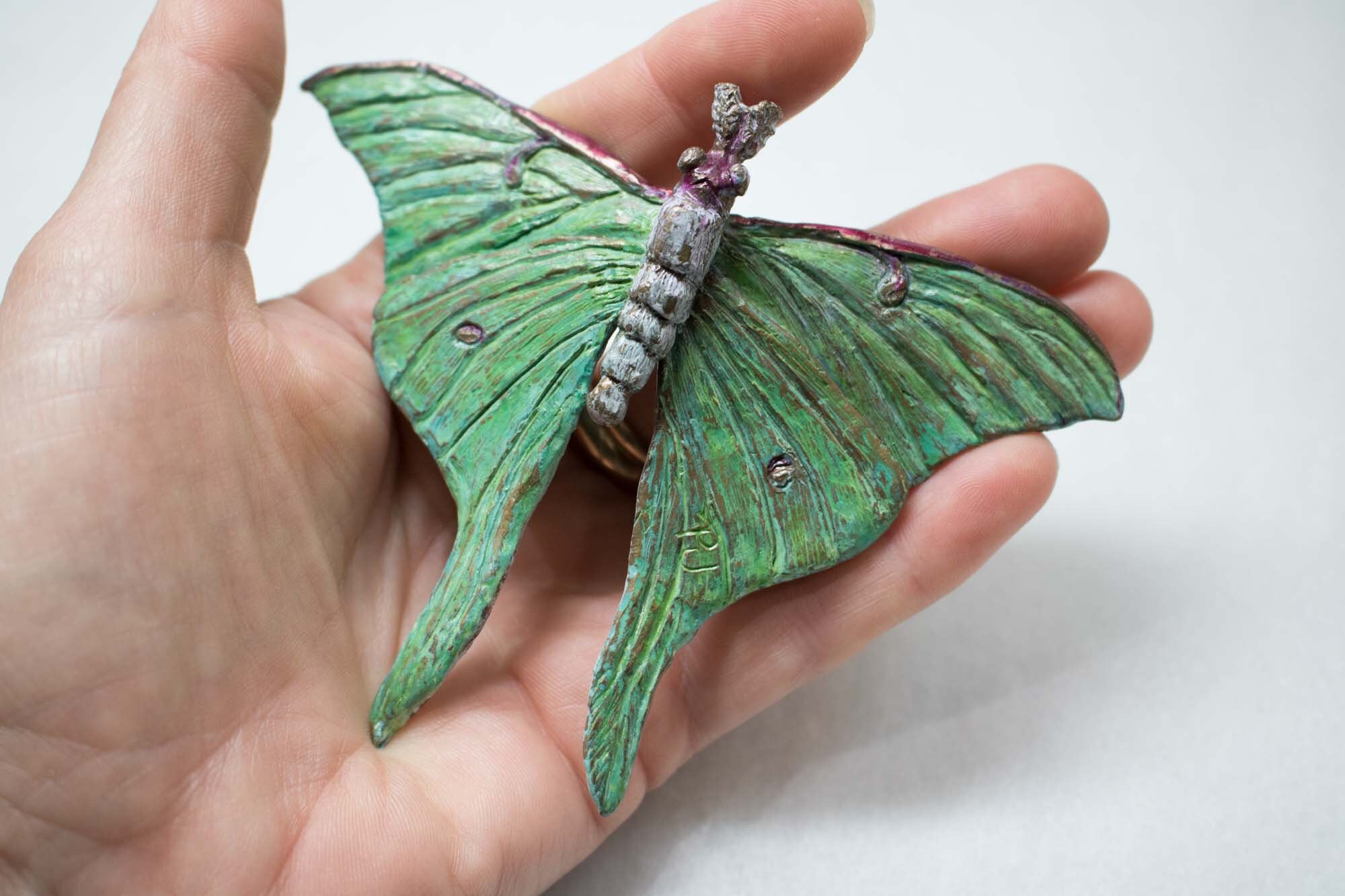 Bronze Luna Moth Sculpture - Etsy