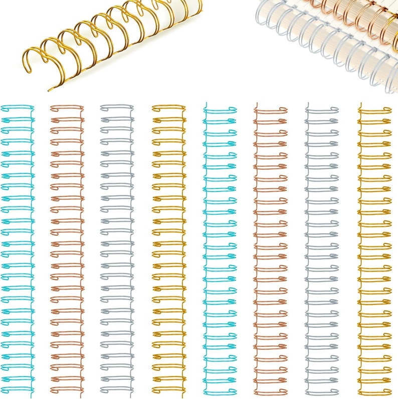 20 Pcs Twin Loop Binding Spines: Notebook File Making (9/16 Inch) - Etsy