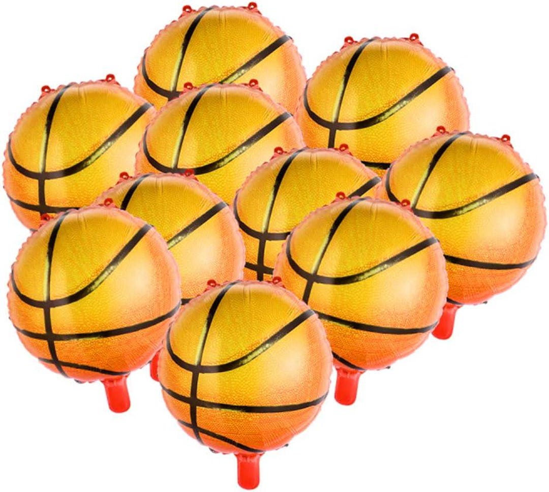 10 Basketball Mylar Balloons, 18 Inch, Birthday Party Decorations - Etsy