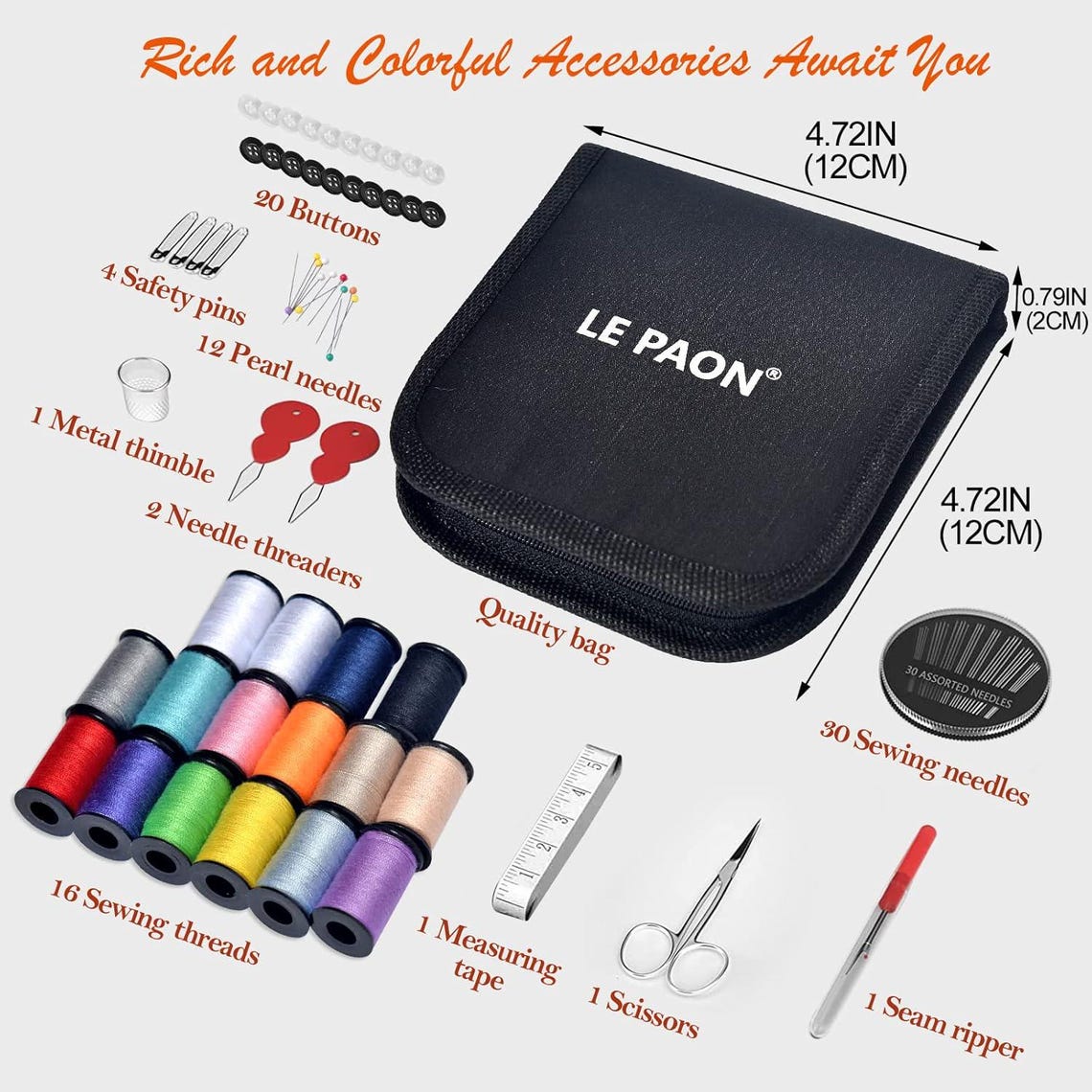 Sewing Kit Gift, Emergency Sewing Supplies Accessories With Scissors - Etsy