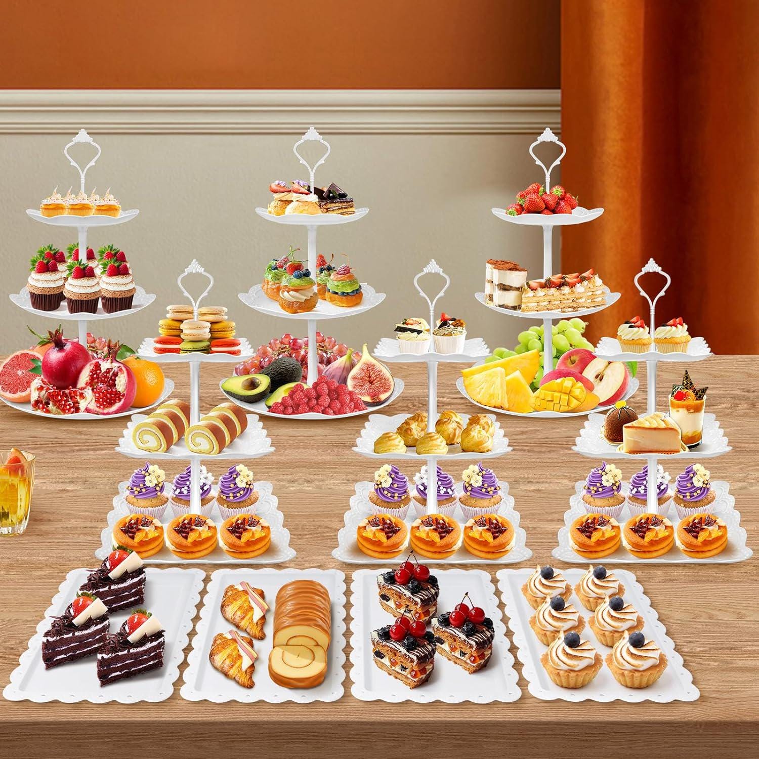Dessert Table Display Set, Tiered Cupcake & Cookie Stands, 10 Pcs - Etsy