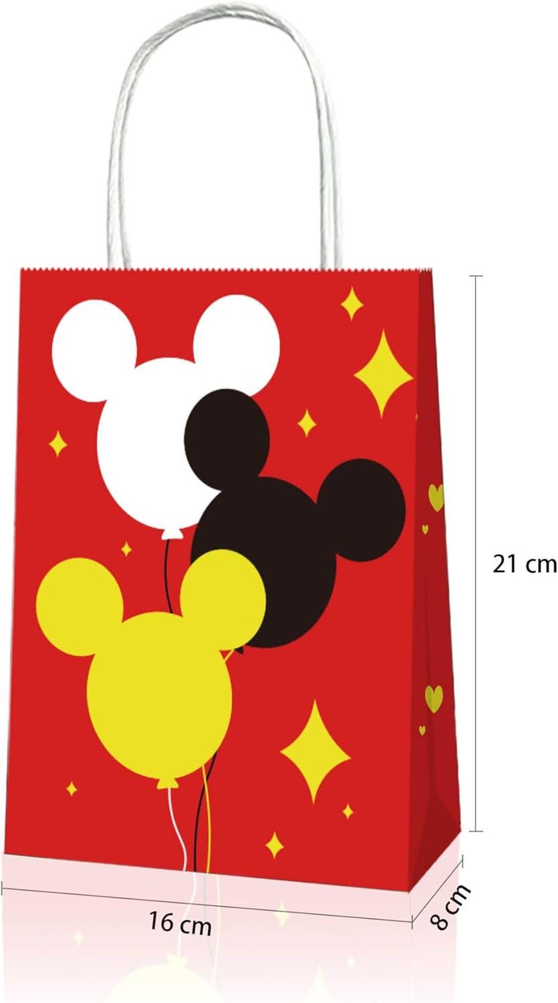 Mickey Mouse Party Favor Bags, Cartoon Goodie Bags (12PCS) - Etsy