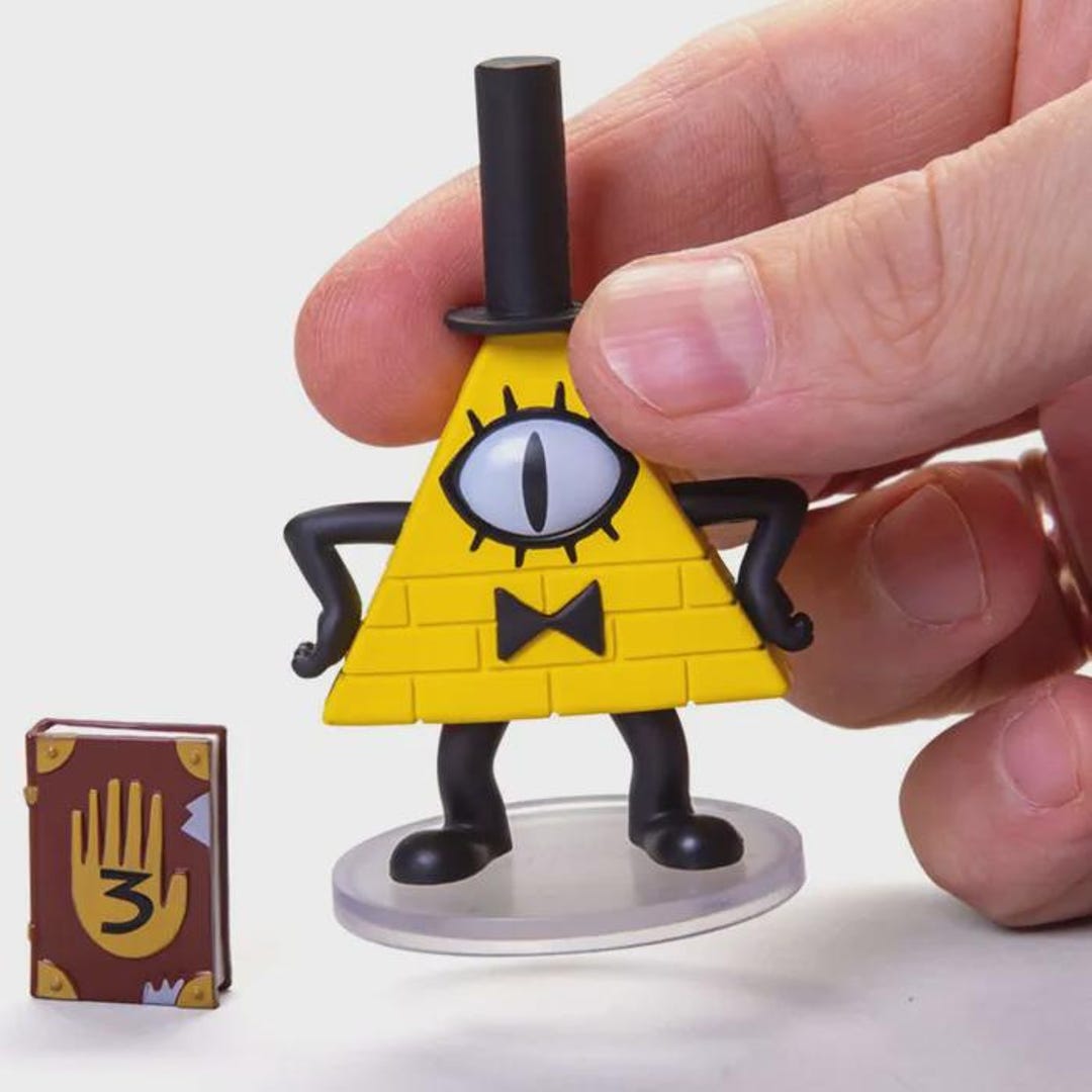 Gravity Falls Bill Cipher Figurine, Toy, Cartoon Character, Original - Etsy