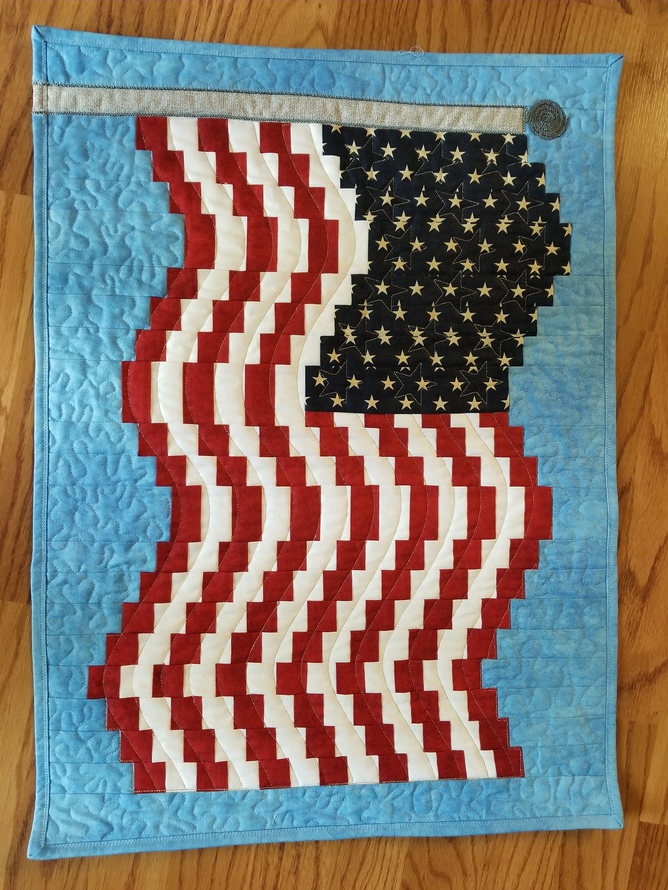 American Flag Quilt Pattern Finished Size ~20" X 27". (downloadable ...