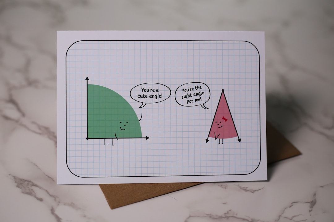 Math Joke Greeting Card Cute and Funny Nerdy Valentine Pun Love Note - Etsy