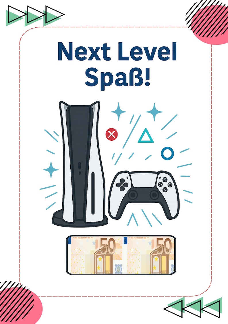 Gaming Cash Gift Card | Printable Video Game Cash Gift Idea | Next ...
