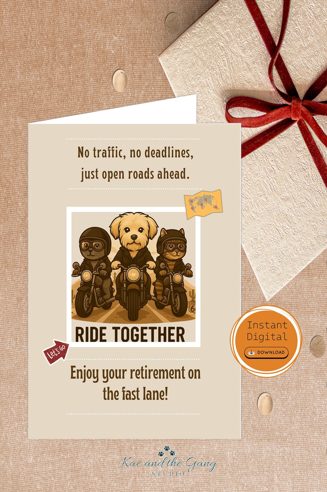 Biker Retirement Card | Funny Motorcycle Retirement Greeting Card ...