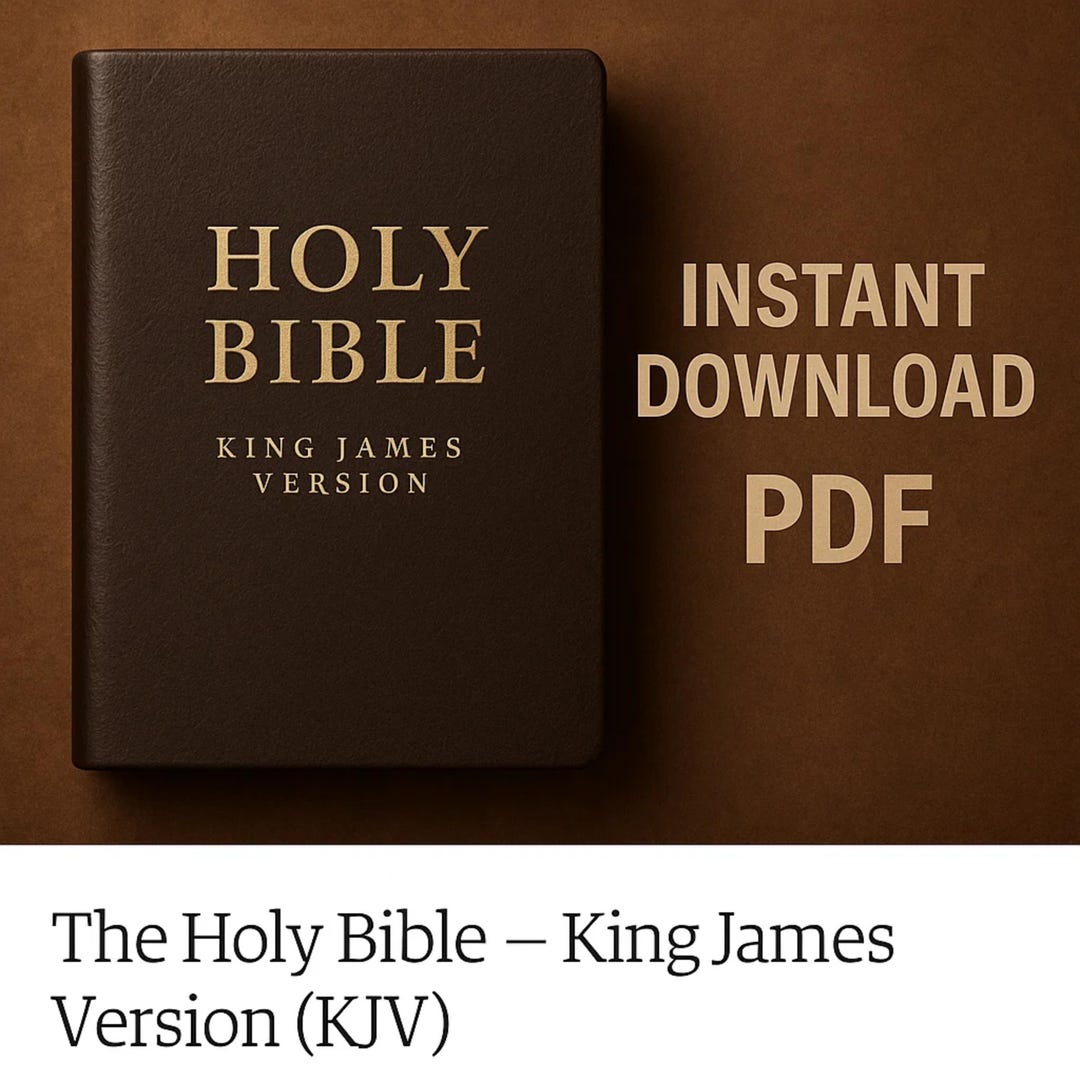 Holy Bible King James Version - Digital Download - PDF - Etsy