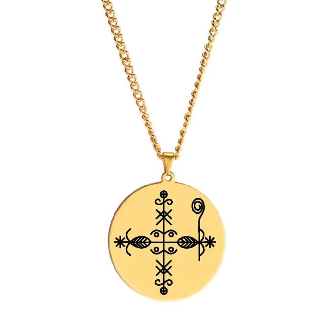 Papa Legba Vèvè Necklace - Etsy