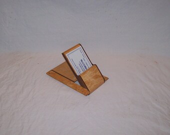 Desktop business card holder | Etsy