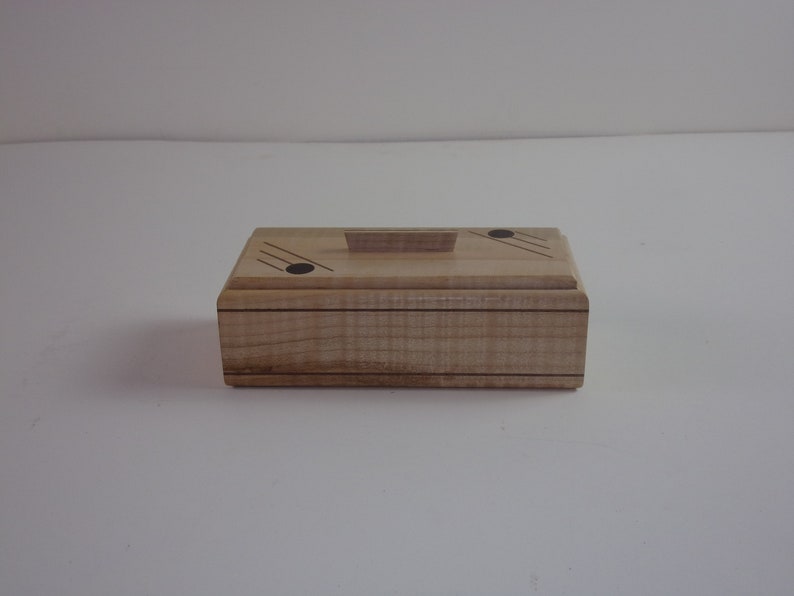 Fiddle Back Maple With Walnut Inlay 4x8 Box Hand Maid Keepsake - Etsy