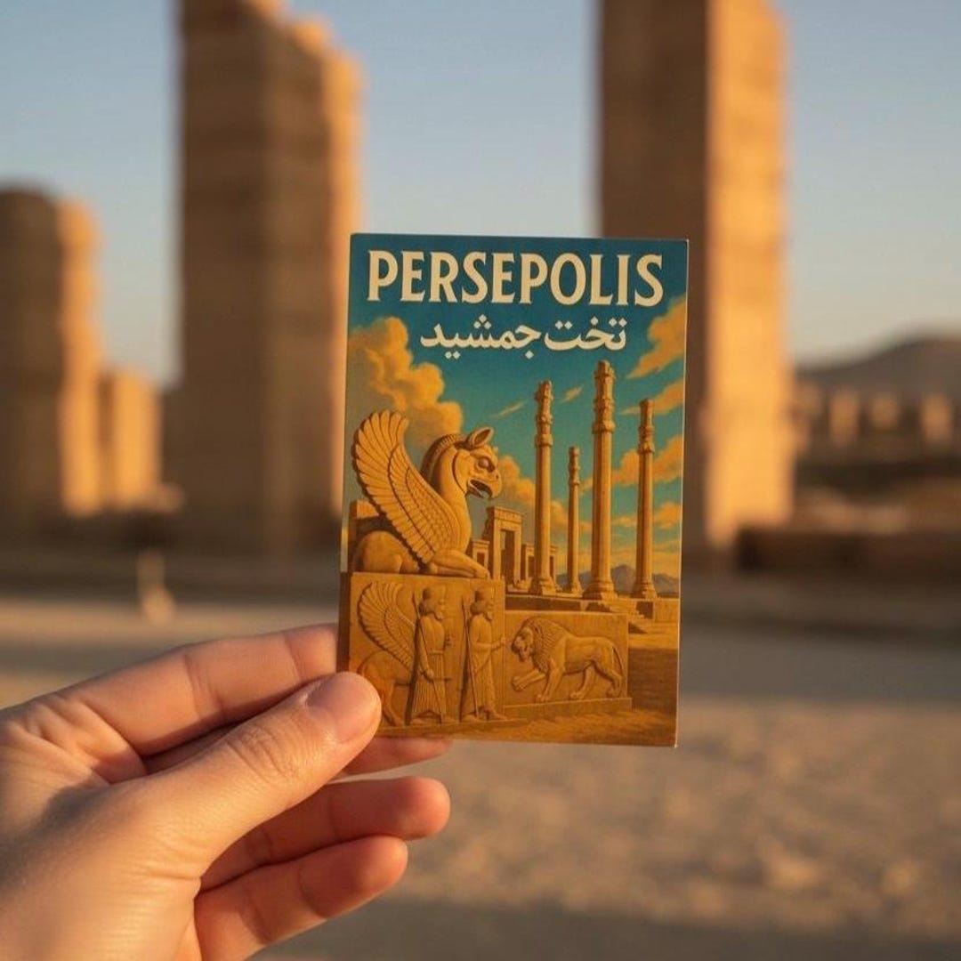 Persepolis Print | Persian Wall Art Poster | Ancient Iran Art | Takhte ...