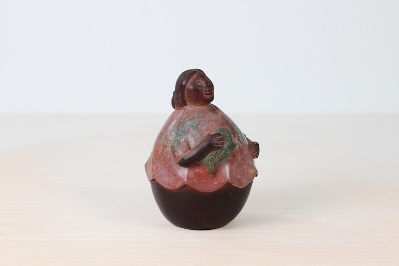 Vintage Chulucanas Pottery Figure by Manuel Adanaque, Peruvian Folk Art ...
