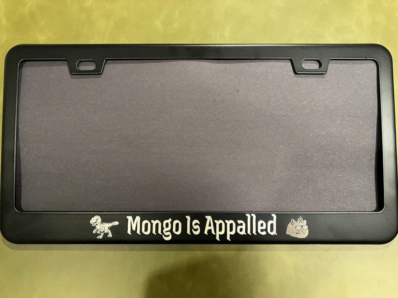 Dungeon Crawler Carl License Plate Frame - Customizable - Metal - Etsy