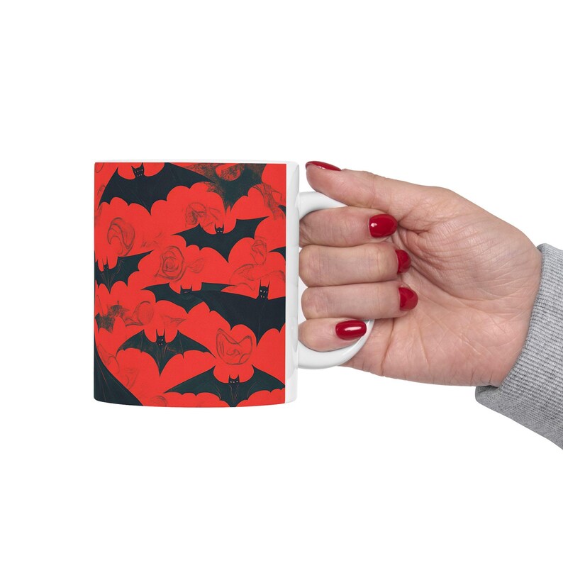 Gothic Vampire Mug – Dark Romance Ceramic Coffee Cup – Vampirecore ...