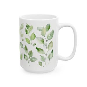Ivy Nature-inspired Ceramic Mug | Perfect for Tea and Coffee Lovers ...