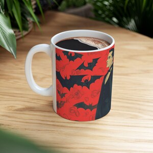 Gothic Vampire Mug – Dark Romance Ceramic Coffee Cup – Vampirecore ...