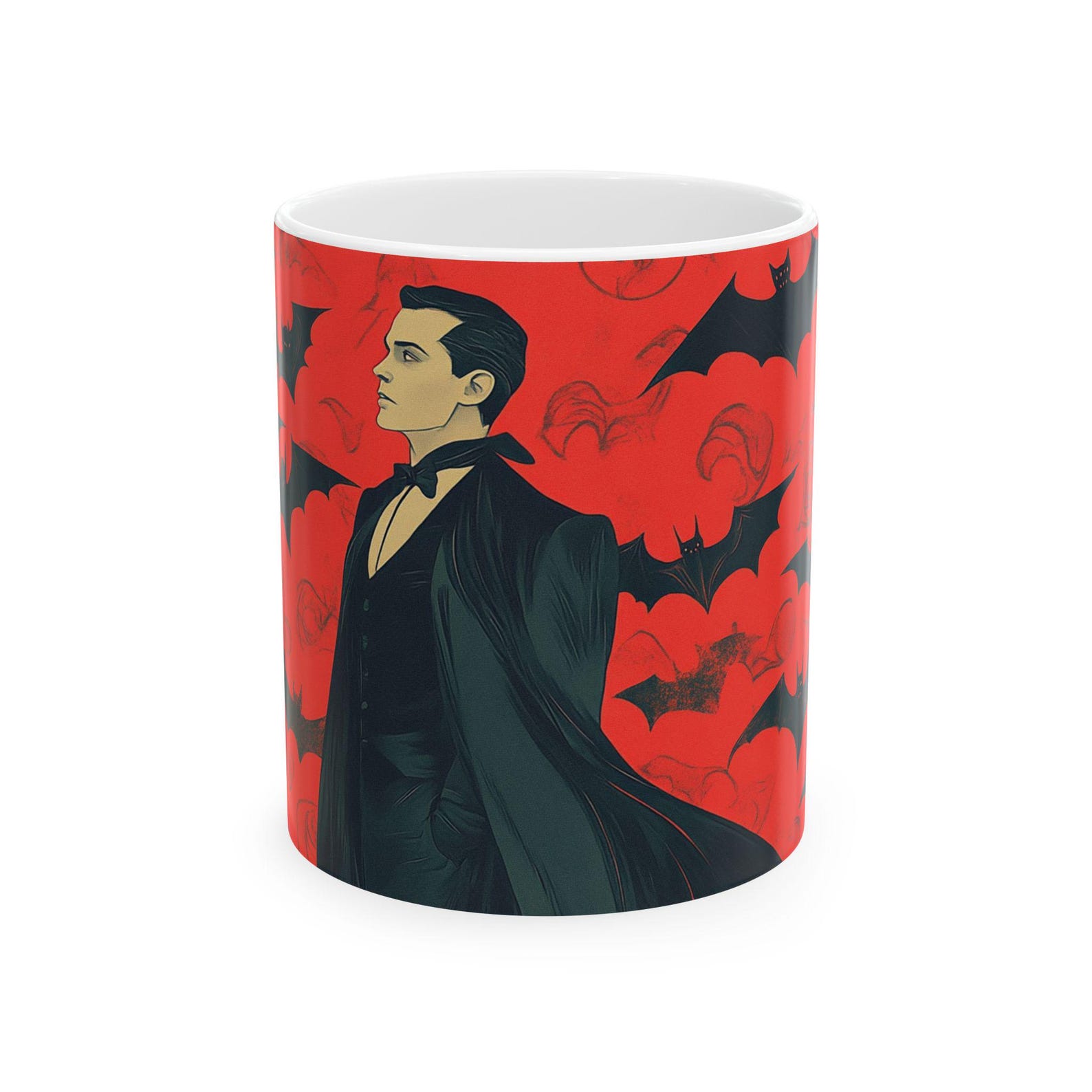 Gothic Vampire Mug – Dark Romance Ceramic Coffee Cup – Vampirecore ...