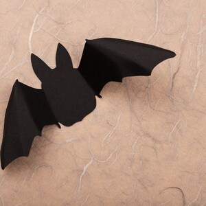 3D Bat Decor, Black Paper Bats Halloween Party Decorations, Bat Wall ...