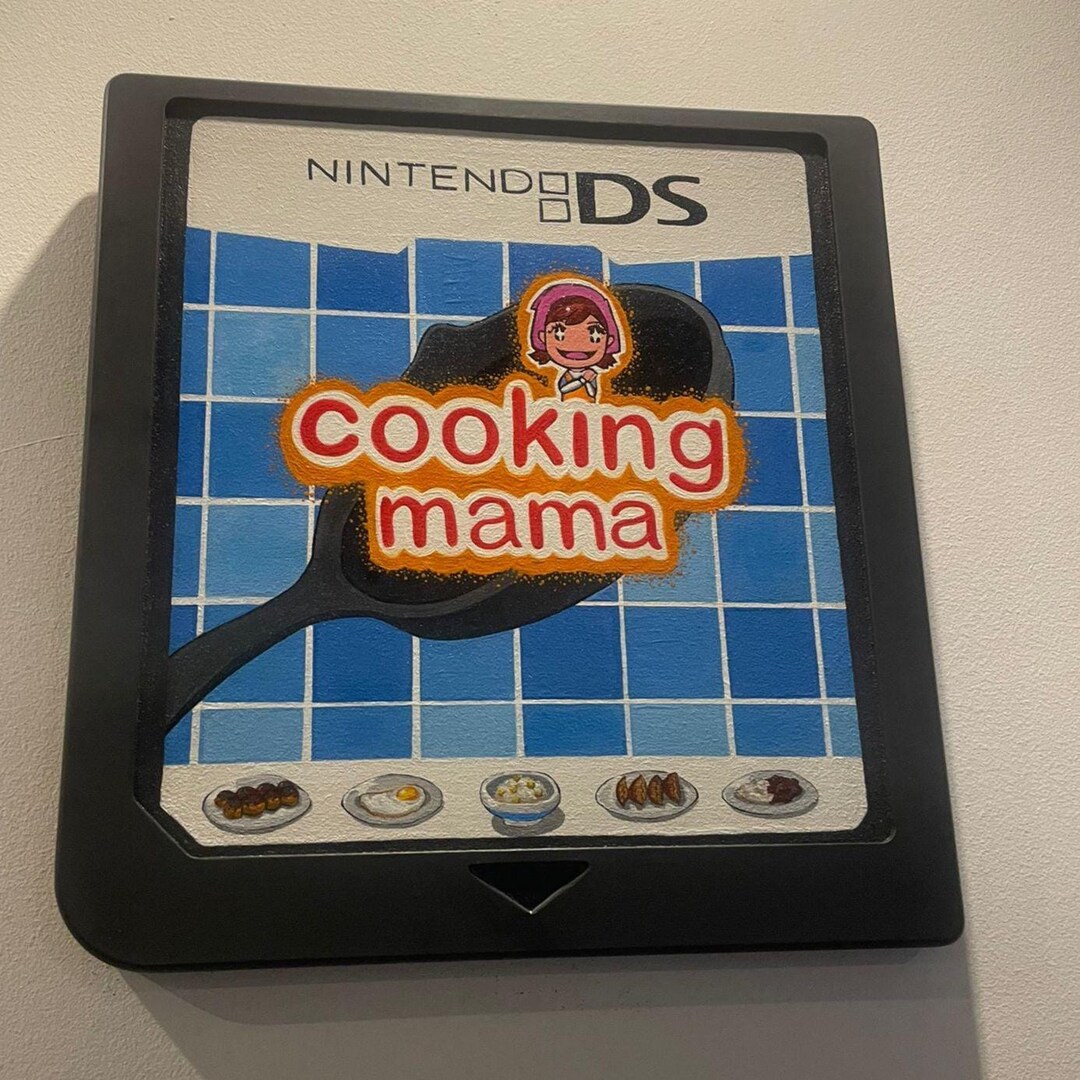 Hand Painted Video Game Cartridge Wall Hanging, Inspired by Cooking ...