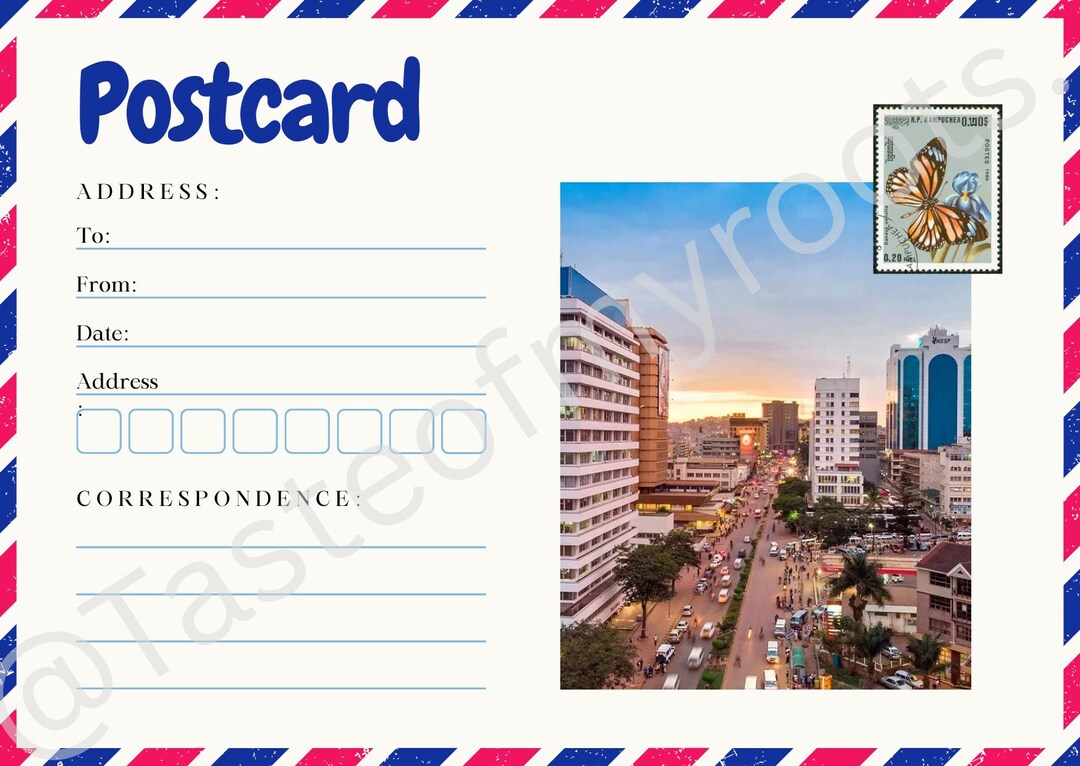 Afrocentric Postcard Template Bundle: Cultural Cards for Canva (digital ...