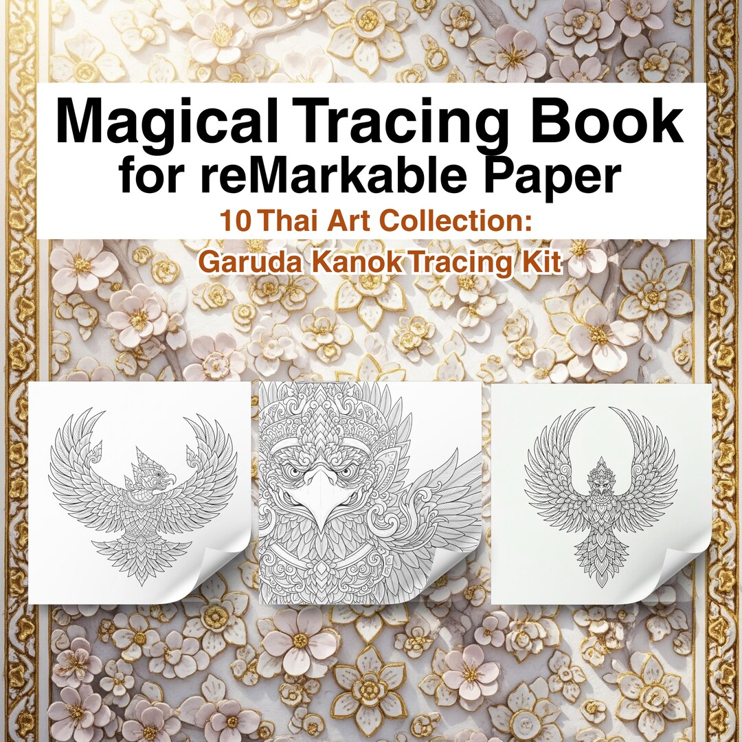 Thai Garuda Art Tracing Book: Kanok Patterns for Remarkable (digital ...