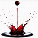 Single Deep Red Blood Drop Splattering Sticker Decal 3x3inch - Etsy