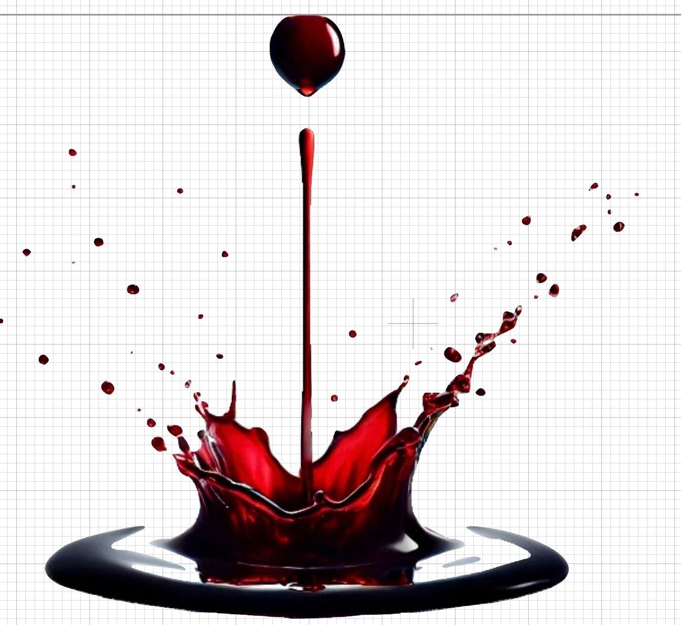 Single Deep Red Blood Drop Splattering Sticker Decal 3x3inch - Etsy