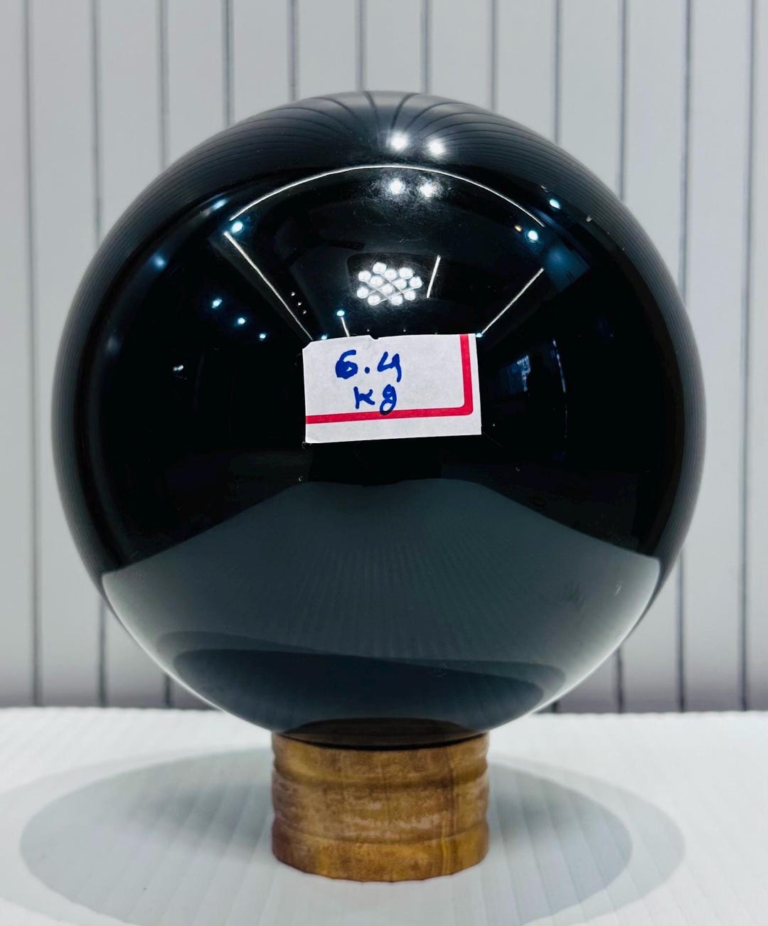 175 MM Natural Large Black Obsidian Crystal Sphere-obsidian Decor Ball ...