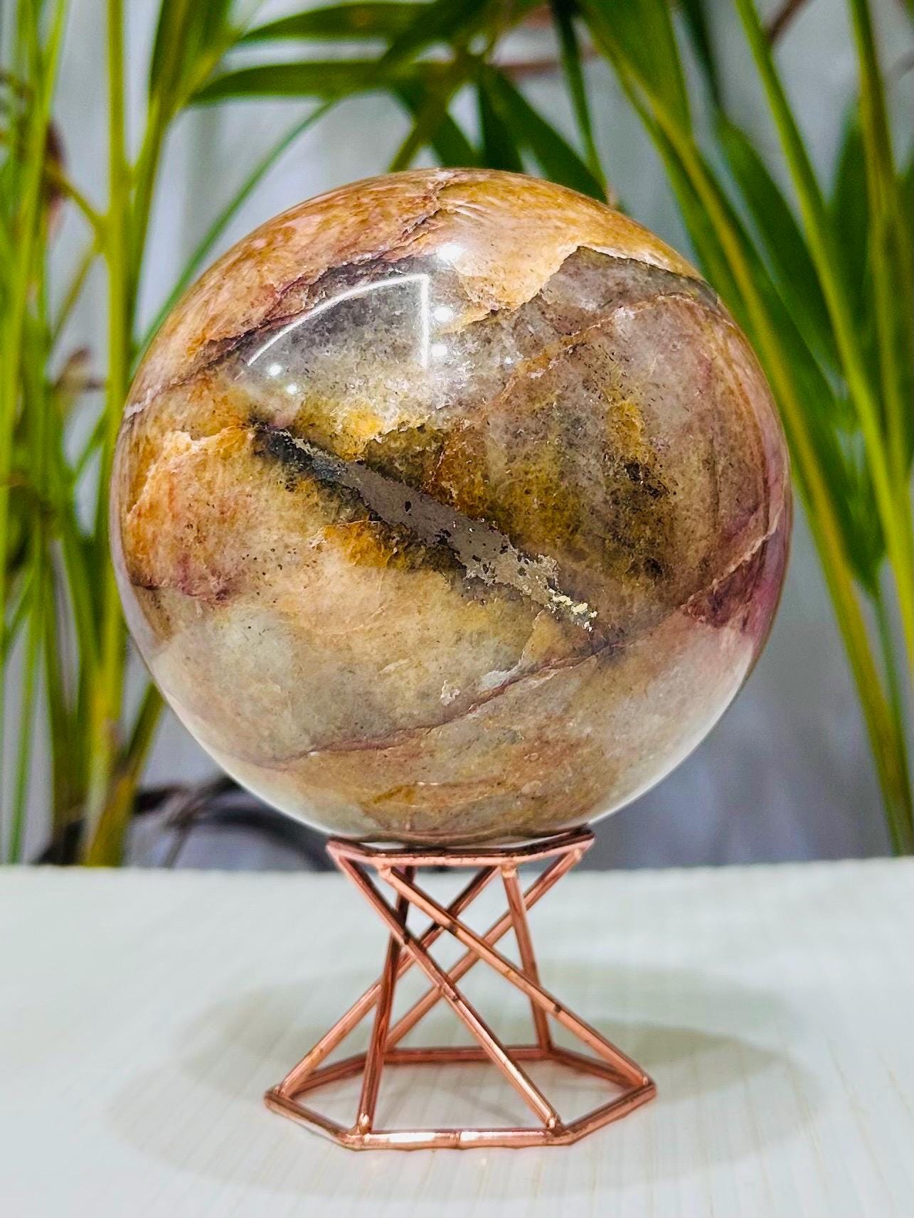 110 MM Lion’s Gate Quartz Crystal Sphere-golden Healer Quartz Ball ...