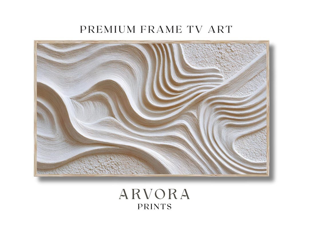 Samsung Frame TV Art, Abstract Art for Smart TV, Warm Tone Digital TV ...